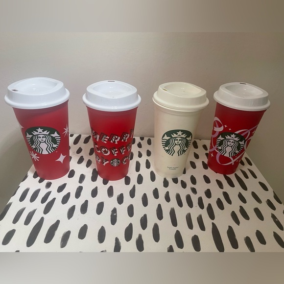 Starbucks | Dining | Starbucks Reusable Holiday Mugs | Poshmark